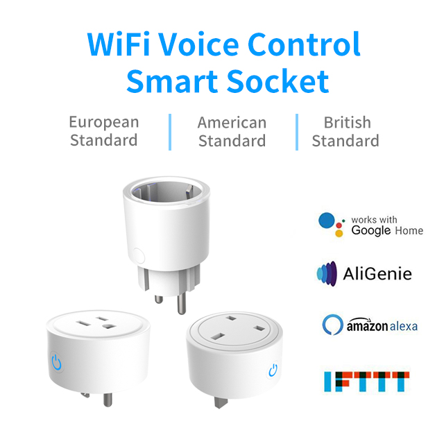 WiFi voice control smart socket of all standard